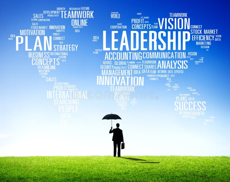 Leadership Boss Management Coach Chief Global Concept Stock Photo ...