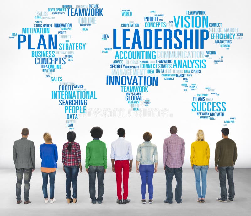 Leadership Boss Management Coach Chief Global Concept Stock Image ...