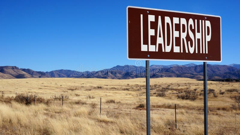 Leadership road sign stock image. Image of clipping, improvement - 4373467
