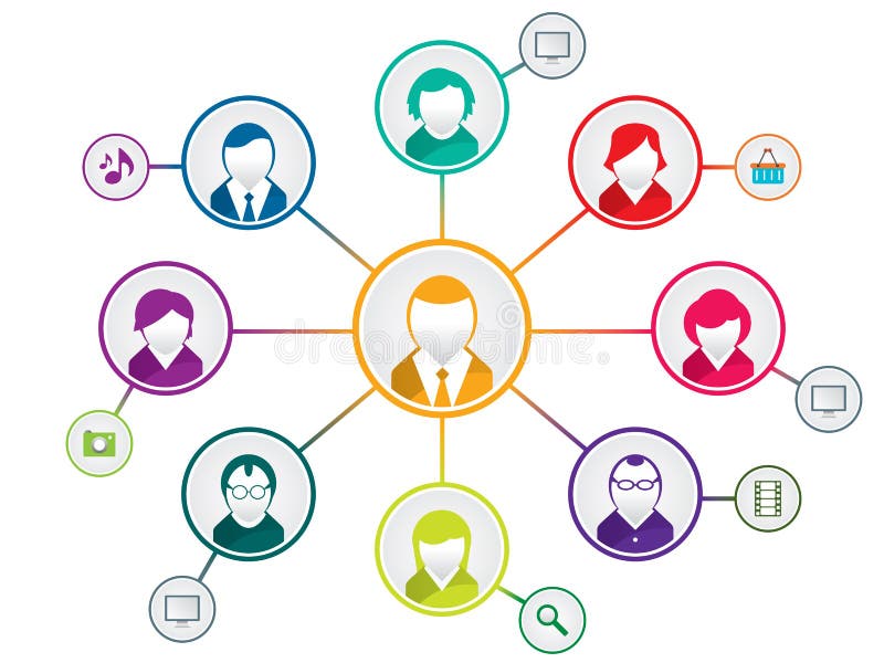 Business Teams Working Together Chart Stock Vector - Illustration of ...