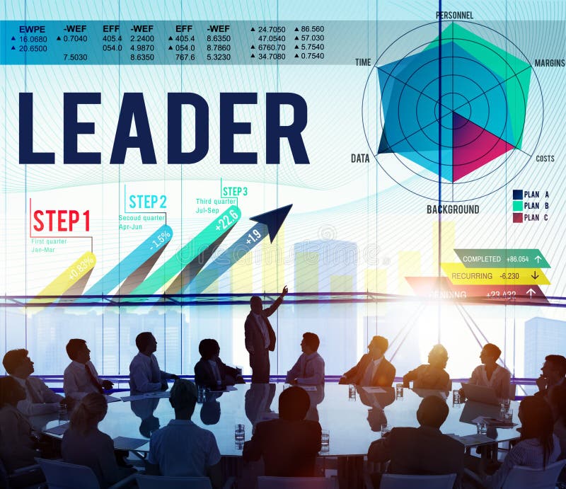 Leadership Communication Cooperate Team Concept Stock Illustration ...