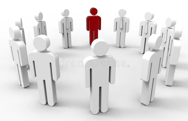 Leadership concept stock illustration. Illustration of shadows - 52650332