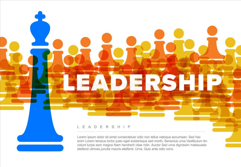Leadership Concept Illustration Stock Vector - Illustration of pawn ...