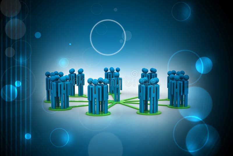 Leadership Concept, Leader and Team Stock Illustration - Illustration ...