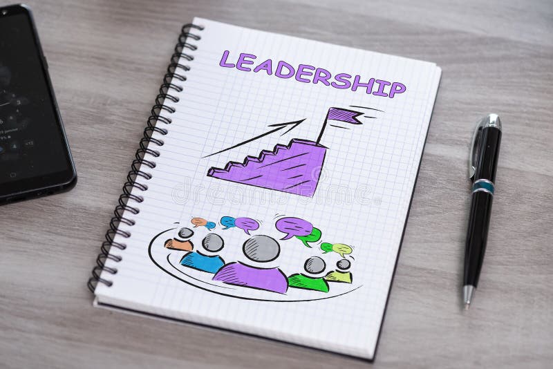 Leadership Concept on a Notepad Stock Image - Image of discussion ...