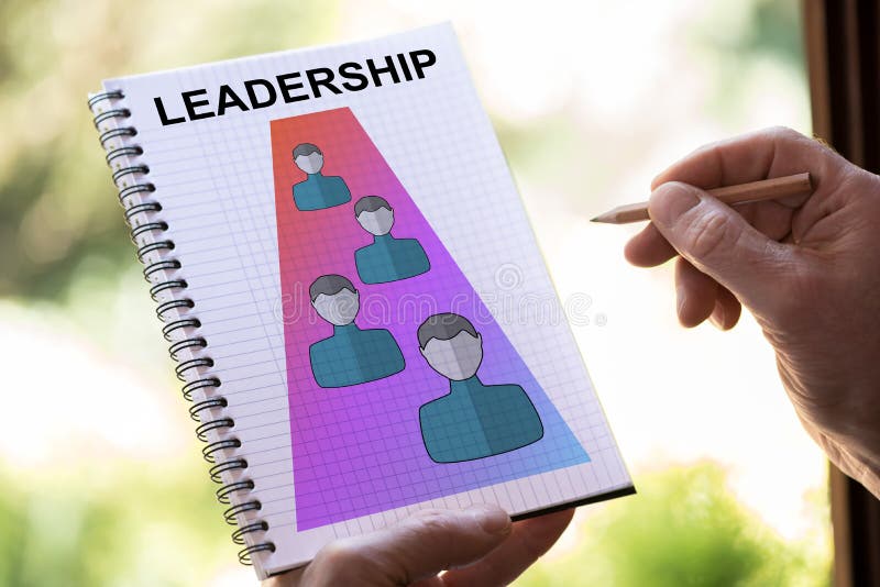 Leadership Concept on a Notepad Stock Image - Image of team ...