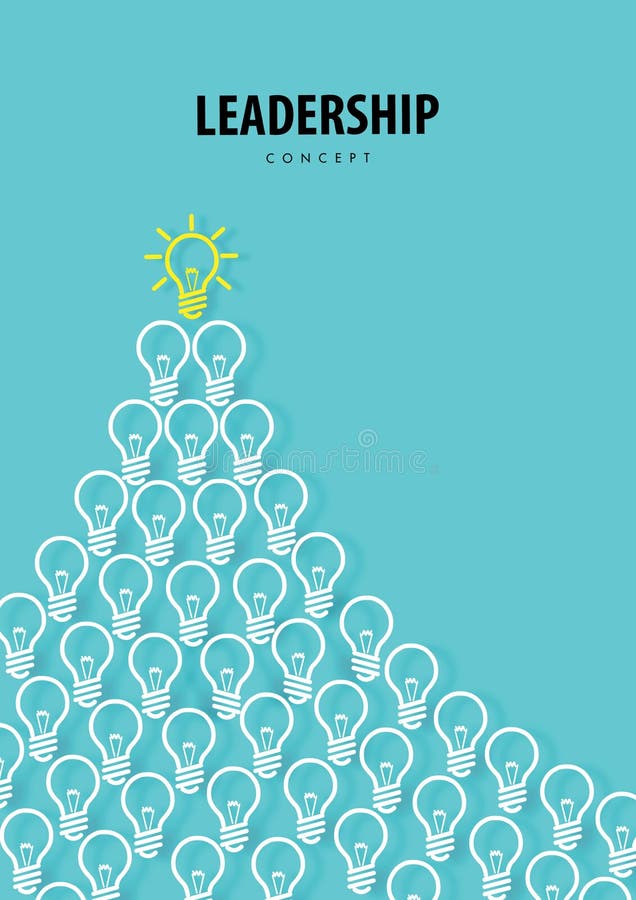 Leadership Concept on Blue Background Vector Stock Vector ...