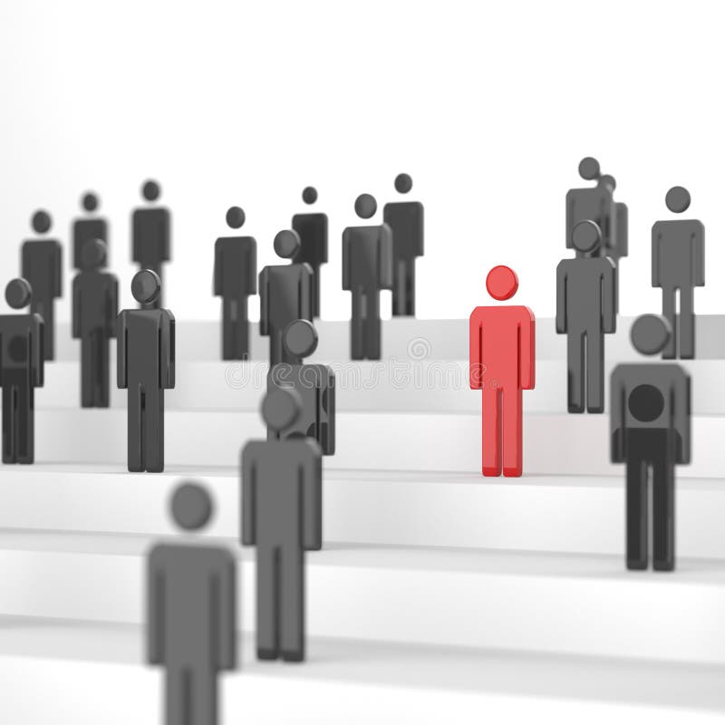 Red leader man stock illustration. Illustration of black - 115500250