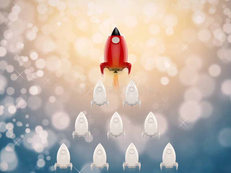 Leadership Concept with Squadron Stock Illustration - Illustration of ...