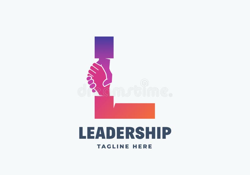 Leadership Abstract Vector Logo and Business Card Template. Handshake ...