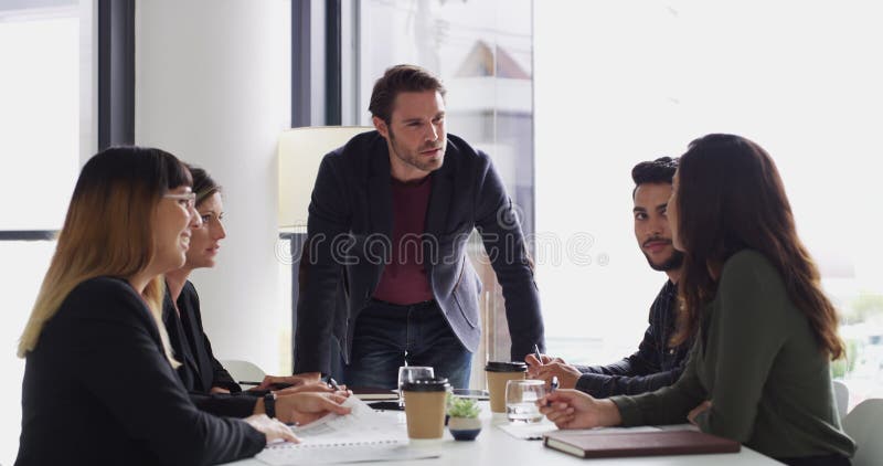 Leadership, Cooperation Meeting and Professional People Consulting ...