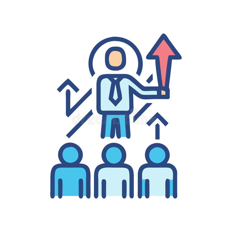 Leadership Development Programs Icon Stock Vector - Illustration of ...