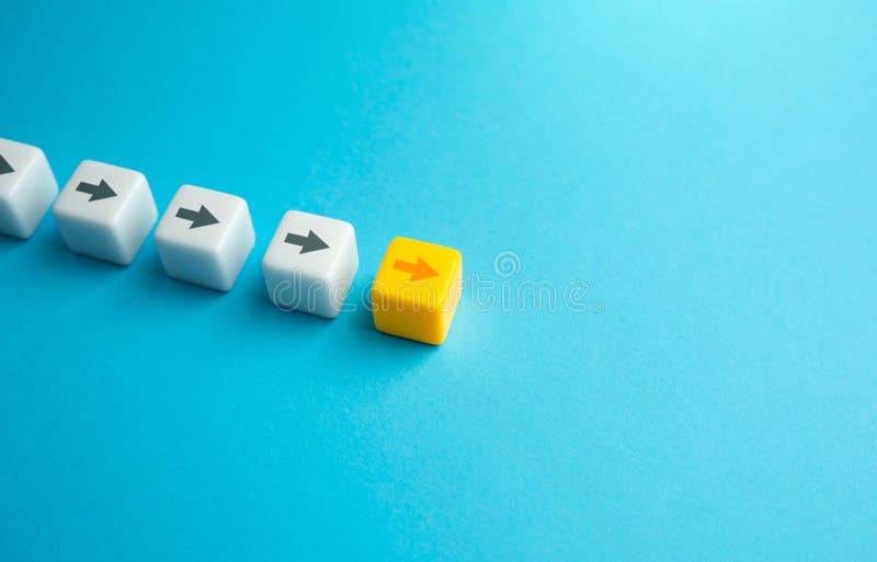 Leadership and Direction Setting. Open Up New Horizons Stock Image ...