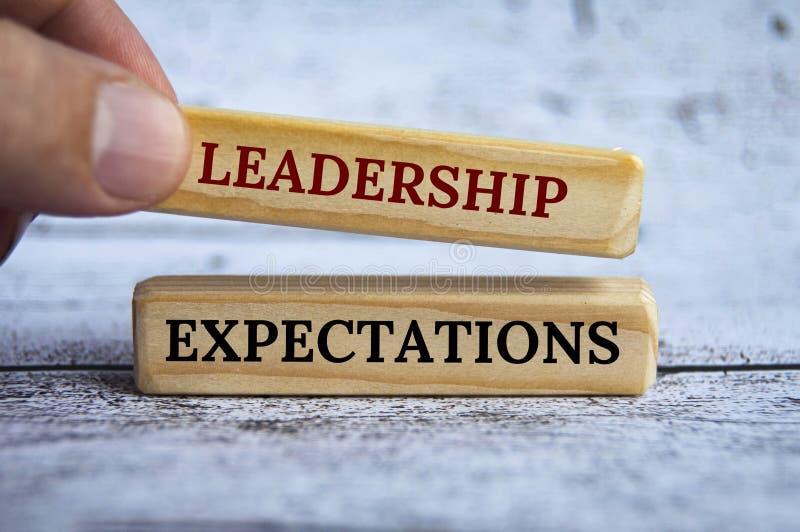 Leadership Expectation Text on Wooden Blocks. Leadership Expectation ...