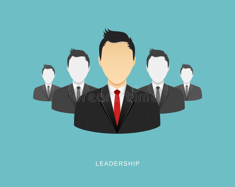 Leadership symbol icon stock vector. Illustration of design - 41290575