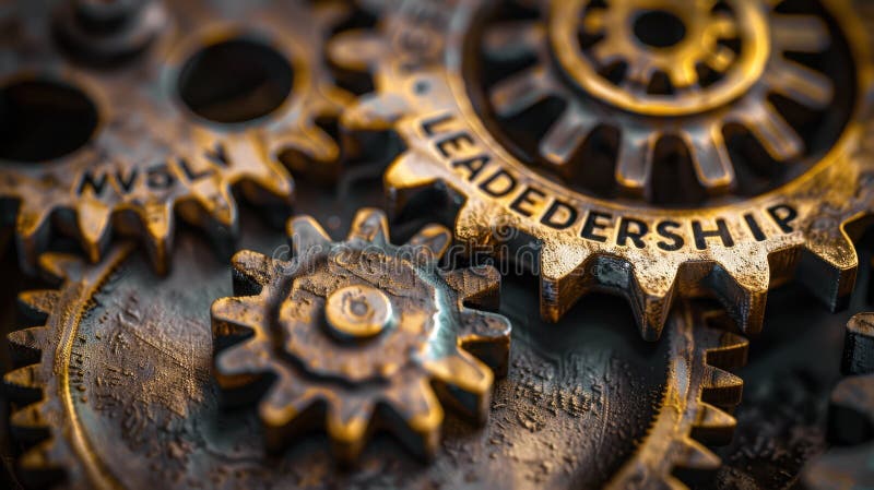 The Leadership Gears.AI Generated Image Stock Image - Image of ...