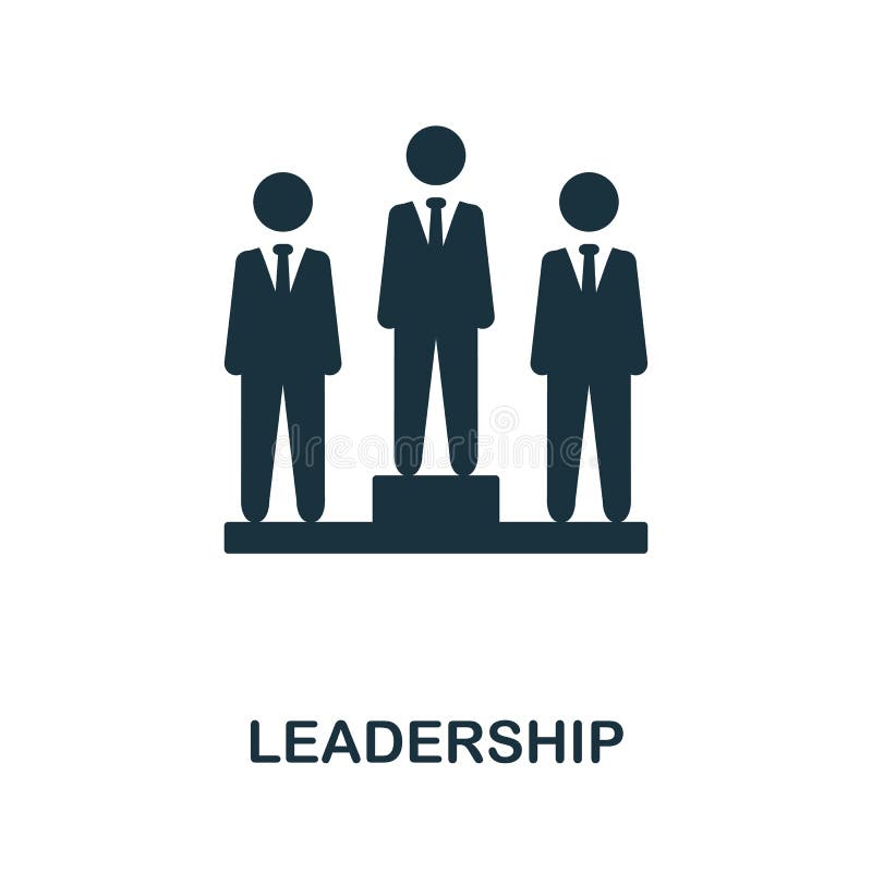 Leadership Icon. Monochrome Simple Element from Collection. Creative ...