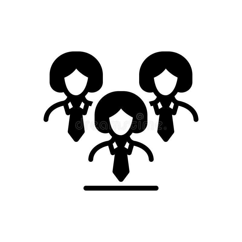 Black Solid Icon for Leadership, Lead and Guidance Stock Vector ...