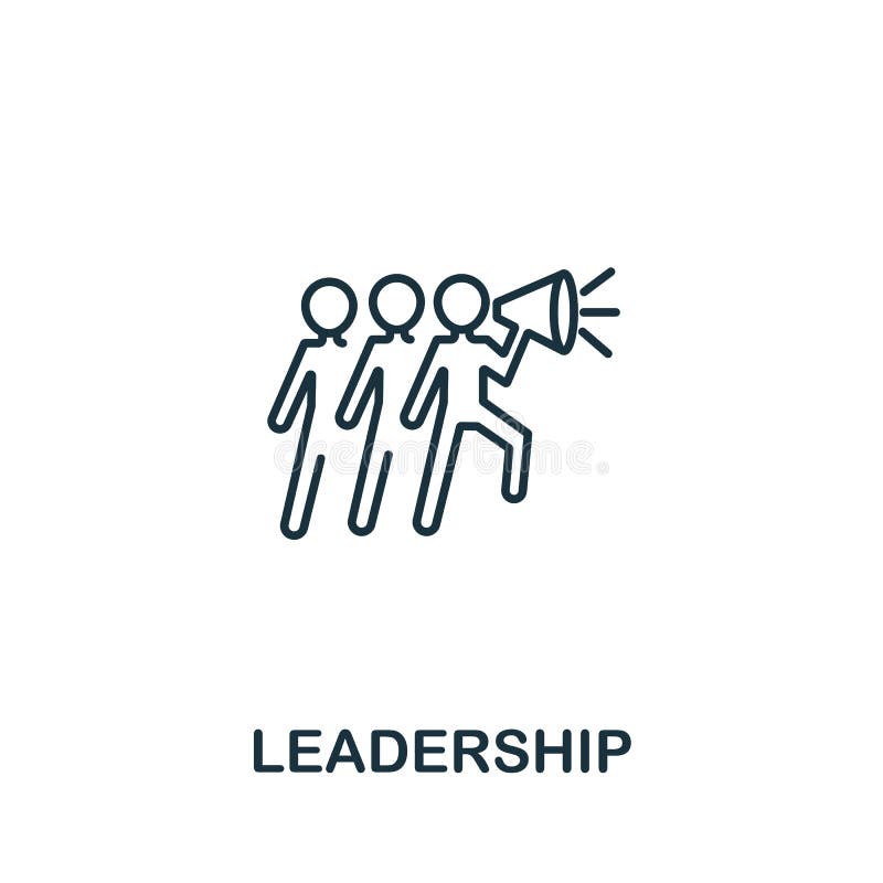 Leadership Icon from Reputation Management Collection. Simple Line ...