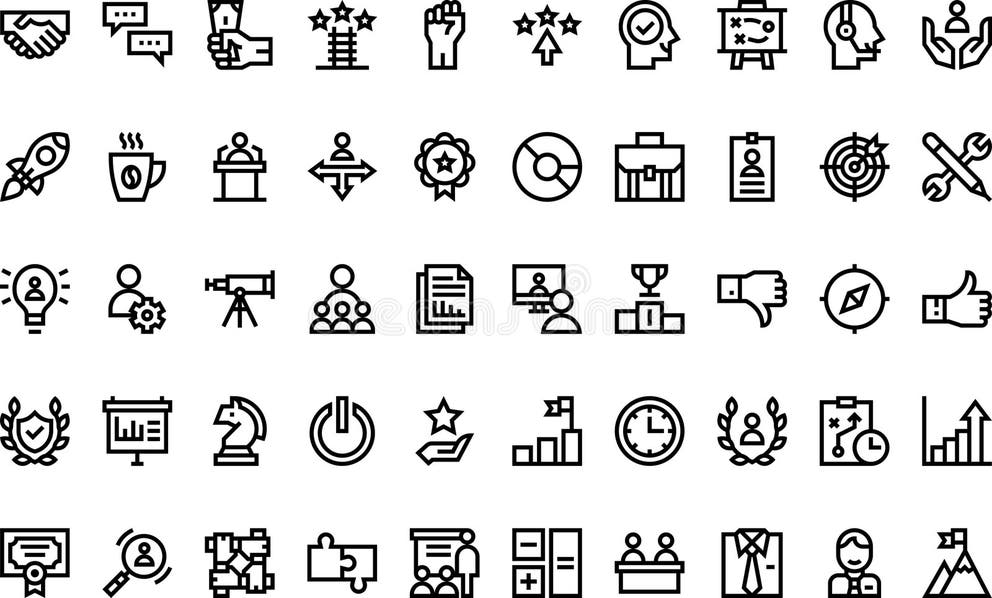 Leadership Icons High-Quality Vector Icons Collection with Editable ...