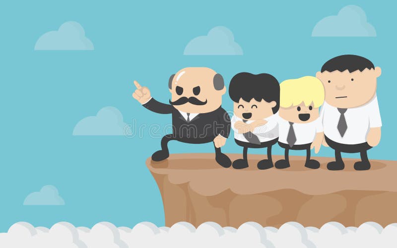 Leadership stock vector. Illustration of flying, boss - 53866042