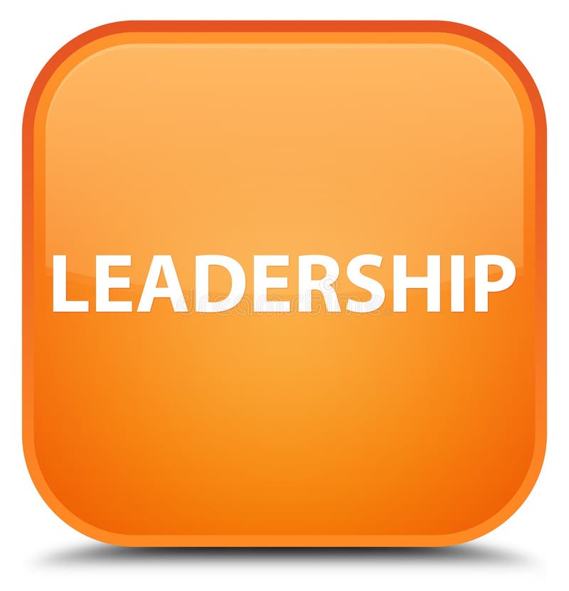 Leadership Special Orange Square Button Stock Illustration ...