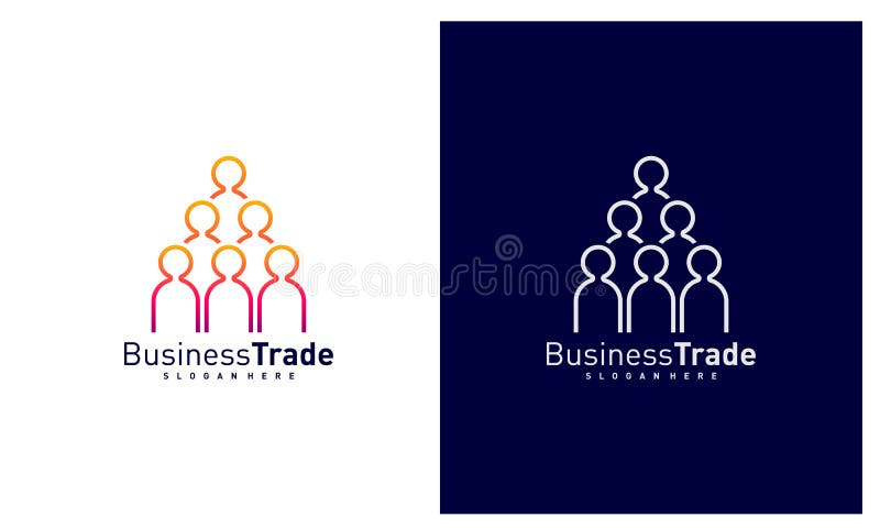 Leadership Logo Design Vector, Colorful People Logo Design Template ...