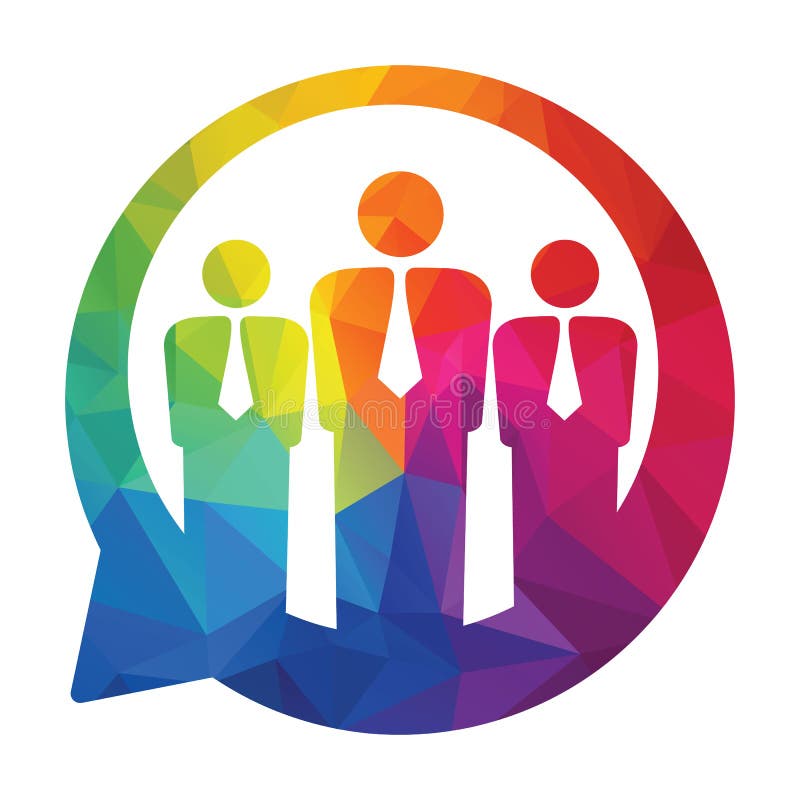 Leadership logo template. stock vector. Illustration of community ...