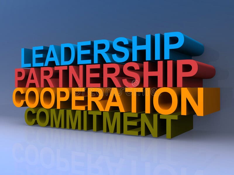 Leadership Partnership Cooperation Commitment Stock Illustration ...