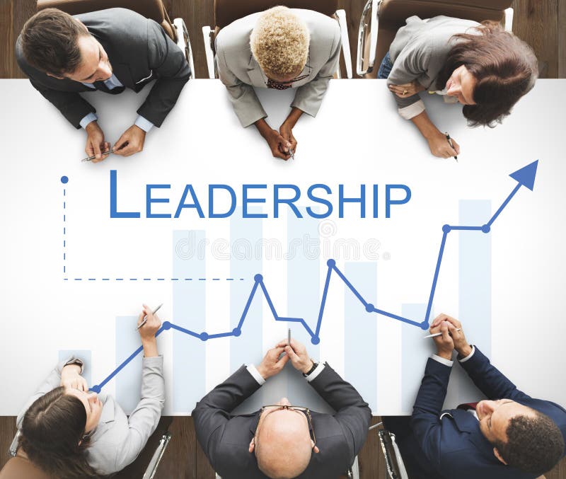 Leader is Managing His Work Team. Stock Illustration - Illustration of ...