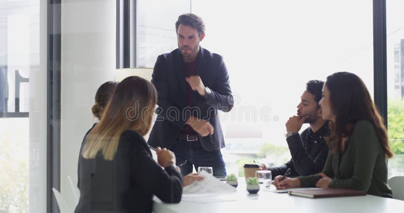 Leadership, Meeting Discussion and Professional People Teamwork on ...