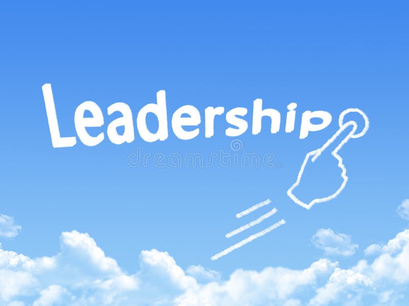 Leadership Message Cloud Shape Stock Illustration - Illustration of ...