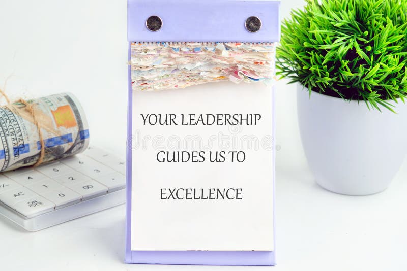 Leadership Message Highlighting Commitment To Excellence with ...