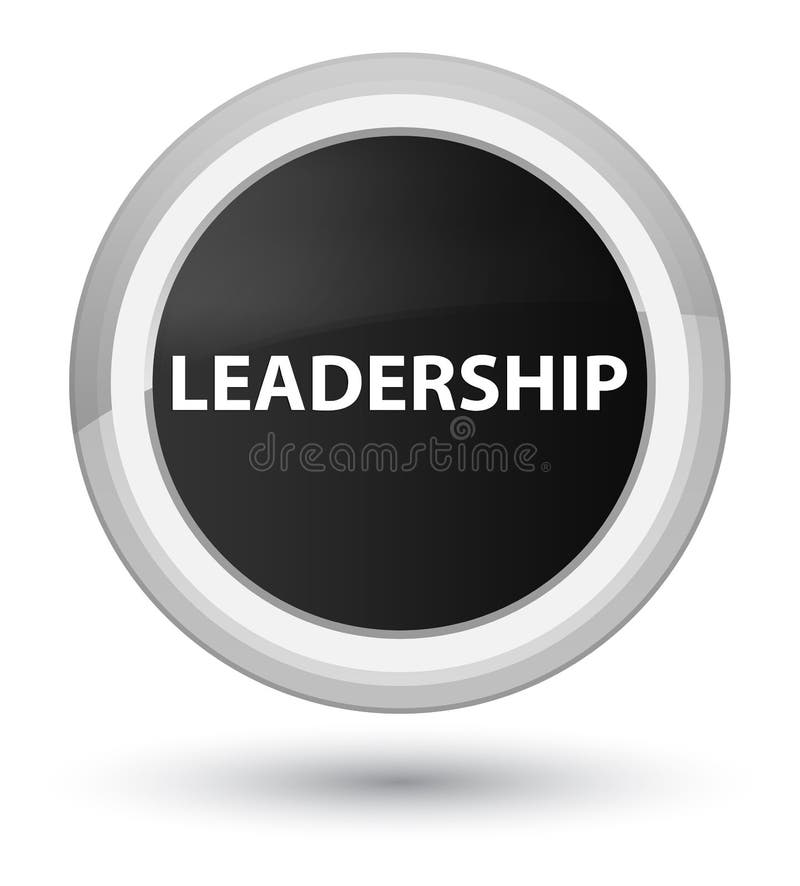 Leadership Prime Black Round Button Stock Illustration - Illustration ...