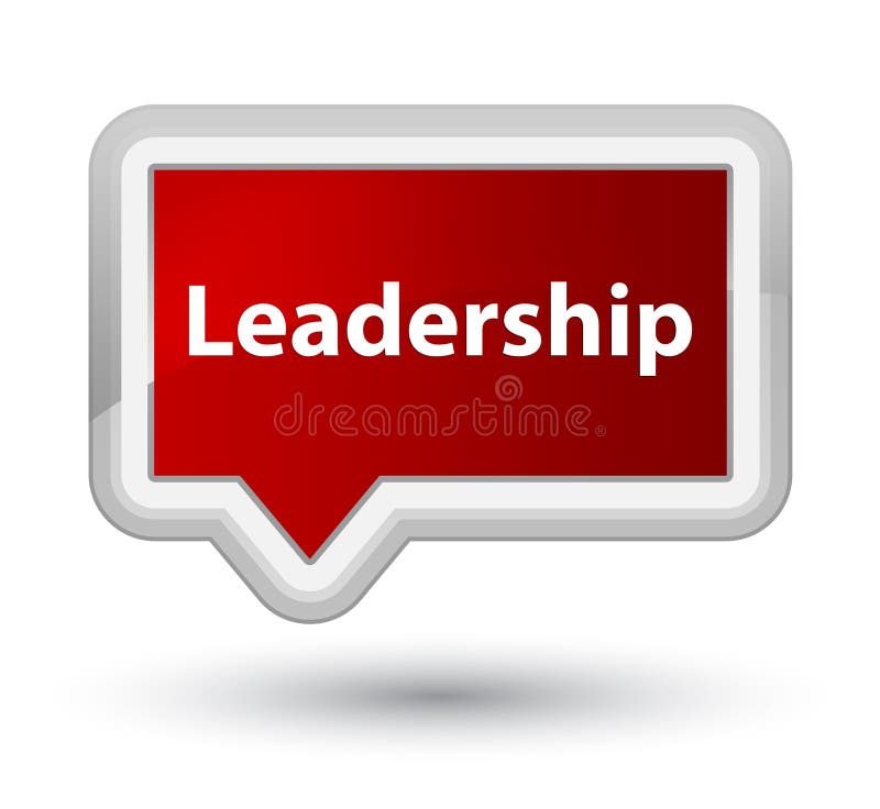 Leadership Prime Red Banner Button Stock Illustration - Illustration of ...
