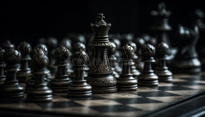 Leadership and Teamwork Conquer Chess Battlefield Success Generated by ...