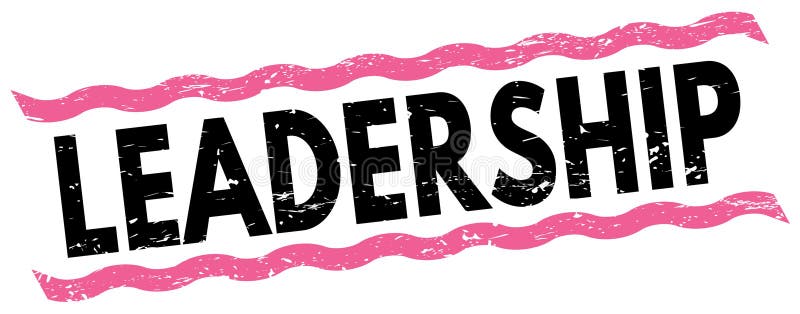 LEADERSHIP Text on Pink-black Lines Stamp Sign Stock Illustration ...