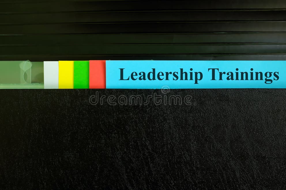 Leadership Training File in Black Binder Folder. Human Resources ...