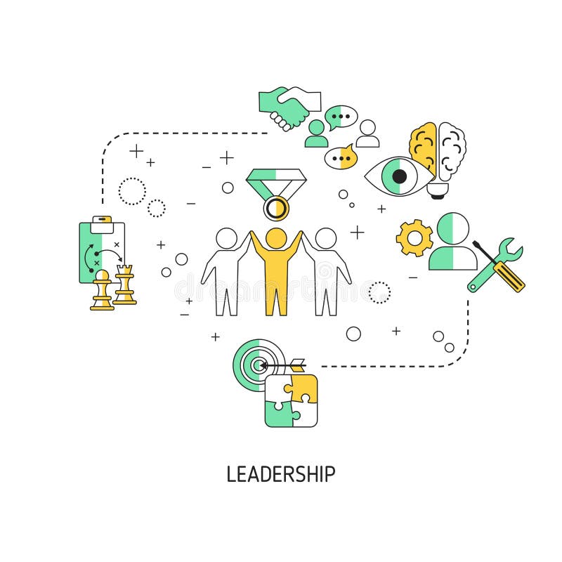 Leadership vector concept stock vector. Illustration of master - 185038938