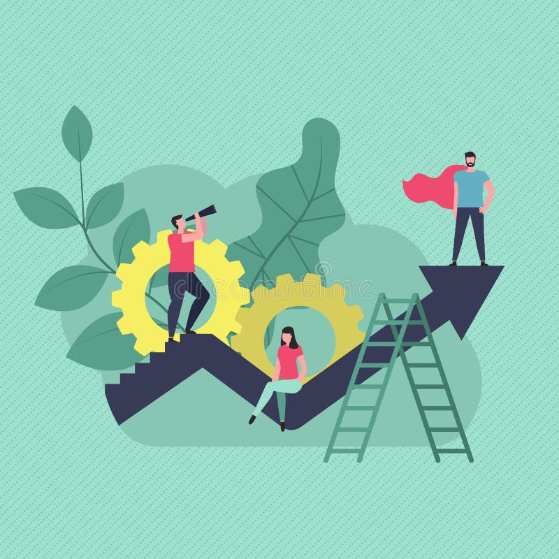 Leadership vector concept stock vector. Illustration of businessman ...