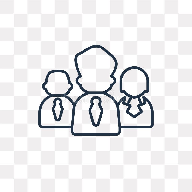 Leadership Vector Icon Isolated on Transparent Background, Linear ...