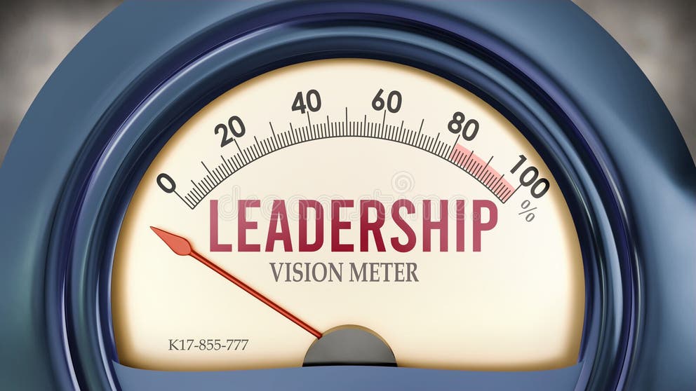 Leadership and Vision Meter that Hits less Than Zero, Very Low Level of ...