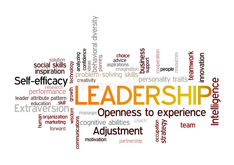 Leadership Word Tag Cloud Leader Attribute Pattern Concept Stock Vector ...