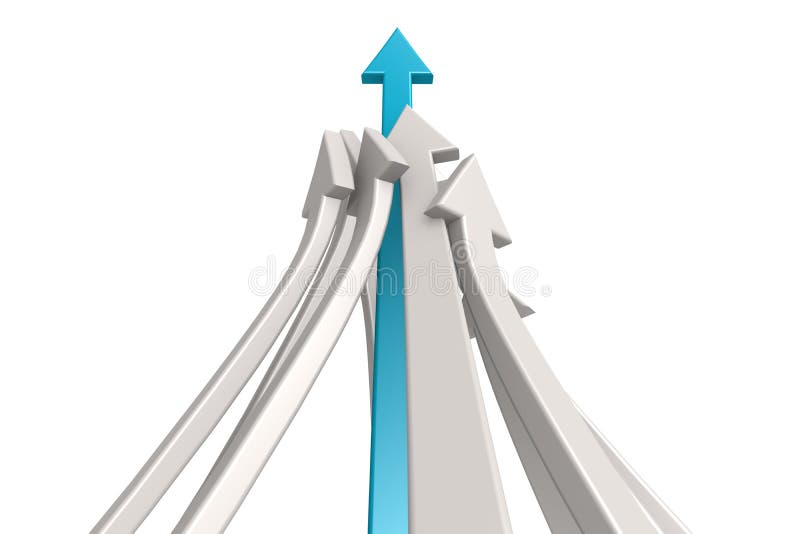 Blue growth arrow stock illustration. Illustration of blue - 32545232