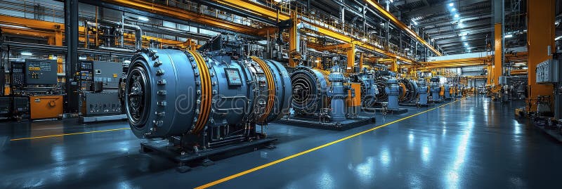 Leading Edge of Industry - Modern Machinery View Stock Illustration ...