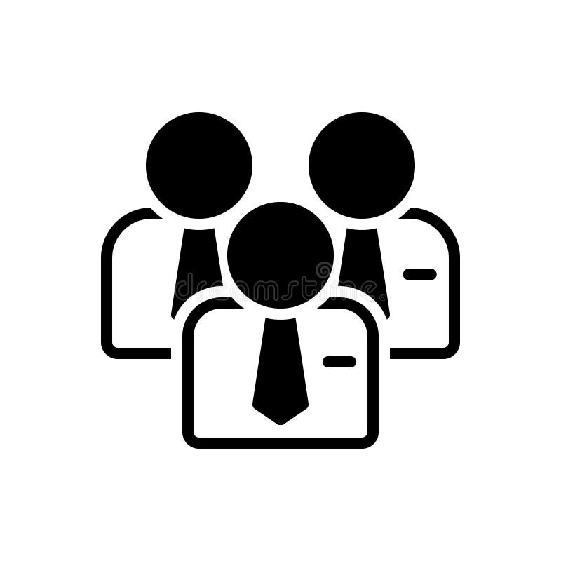 Black Solid Icon for Leading, Authoritative and Best Stock Vector ...