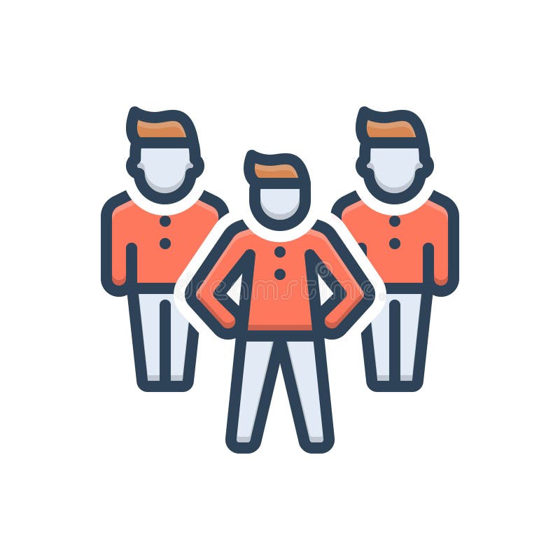 Color Illustration Icon for Leading, Main and Best Top Stock ...