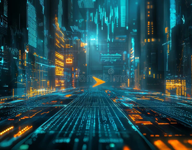 Leading Internet Concept for Global Business. a Technological Backdrop ...