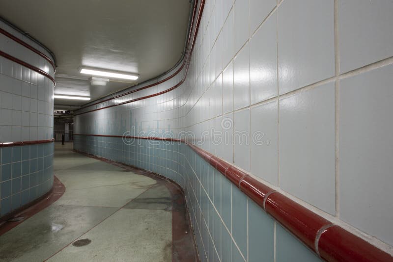 Leading Lines, Underground Subway Tunnel Stock Image - Image of ...