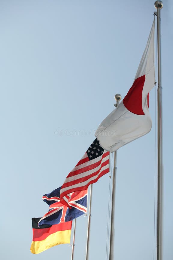 Leading powers flags stock photo. Image of power, britain - 302234